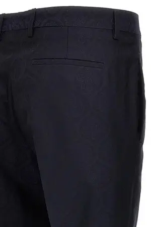 Etro Patterned Tailored Trousers - Black