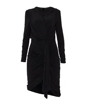 Isabel Marant Étoile Zorah Ruched Midi Dress - Black