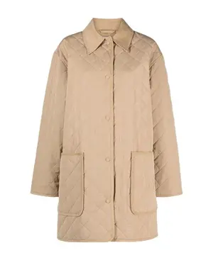 TOTEME Diamond-quilted Buttoned Jacket - No