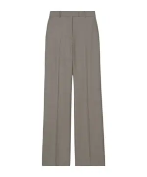 THE FRANKIE SHOP Tailored Wide Leg Trousers - Gray