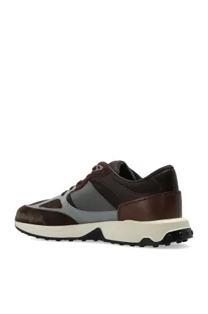 TOD'S Panelled Lace-up Sneakers - Brown
