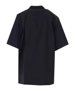 Sacai Half-zip Short-sleeve Polo Shirt - Black