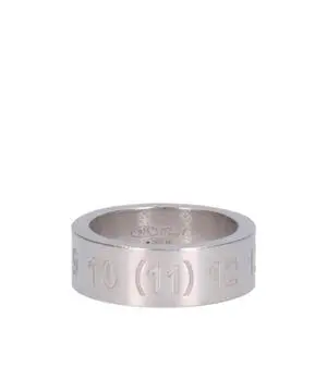 MAISON MARGIELA Number Engraved Ring - Silver