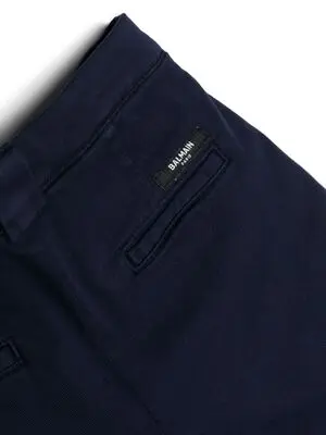 Balmain Inverted-pleat Twill Shorts