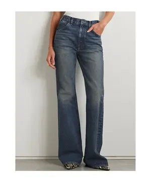 NILI LOTAN Roe Flared Jeans - Blue
