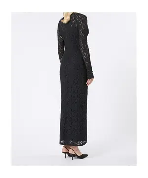Max Mara Sarta Lace Crewneck Dress