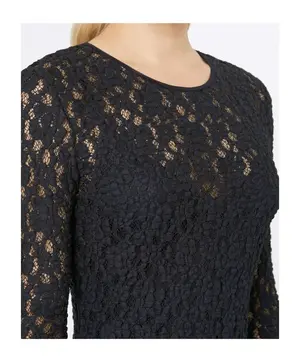 Max Mara Sarta Lace Crewneck Dress