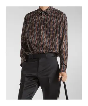 Fendi Long Sleeved Allover Printed Shirt