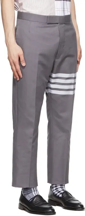 Thom Browne 4-bar Tailored Trousers - Medium Gray