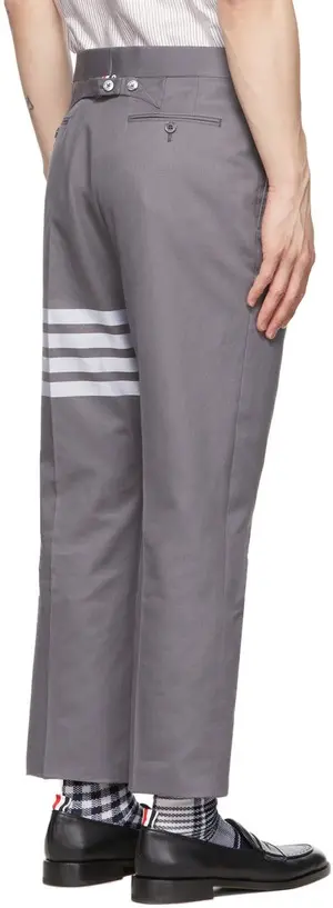 Thom Browne 4-bar Tailored Trousers - Medium Gray