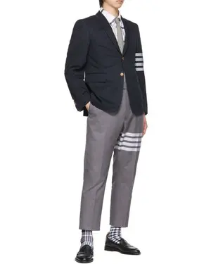 Thom Browne 4-bar Tailored Trousers - Medium Gray