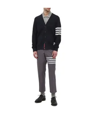 Thom Browne 4-bar Tailored Trousers - Medium Gray