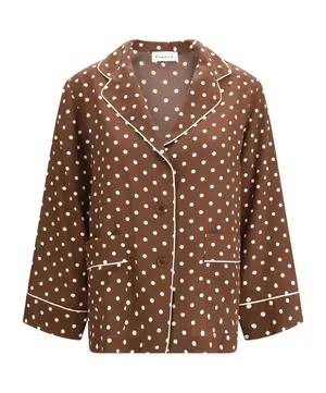 P.a.r.o.s.h Polka Dot Silk Shirt