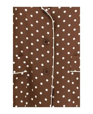 P.a.r.o.s.h Polka Dot Silk Shirt