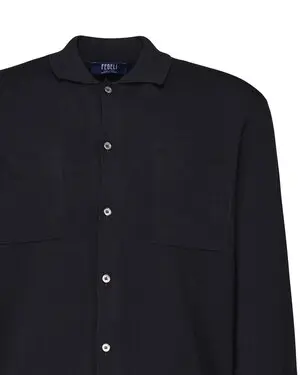 Fedeli Button-up Cardigan Sweater With Lapels