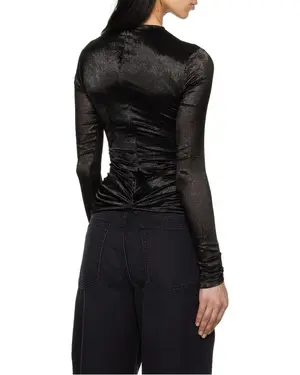 Isabel Marant Étoile Long Sleeve Ruched Cut-out Top