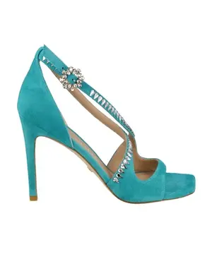 STUART WEITZMAN Gemcut Embellished High Heeled Sandals - Multicolor