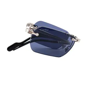 Cartier Rimless Sunglasses - Silver