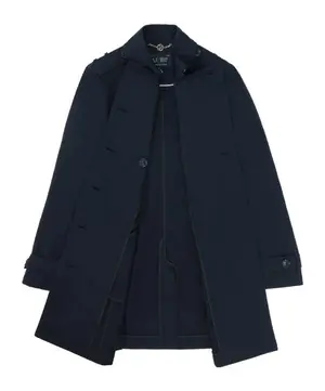 Emporio Armani Double-breasted Trench Coat - Blue