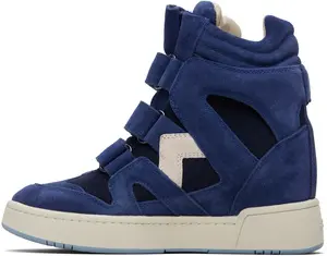 Isabel Marant Étoile High-top Sneakers With Velcro Closure - Blue