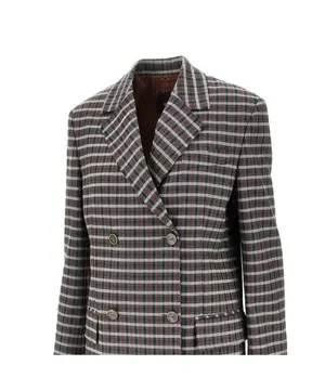 Etro Double-breasted Checked Blazer