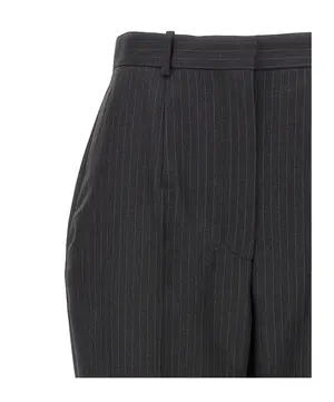 Alexander McQueen Straight-leg Pinstripe Tailored Pants - Black