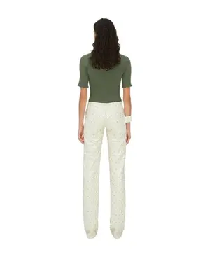 Bottega Veneta Ribbed-knit Polo Top - Green