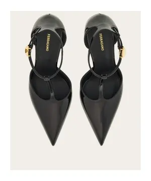 FERRAGAMO T-strap Pointed-toe Pumps