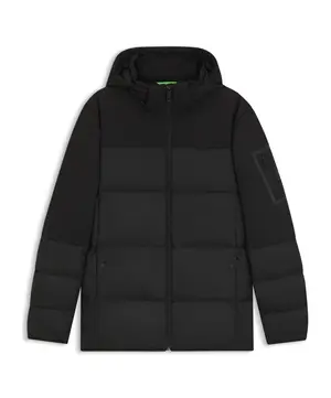 Hugo Boss Quilted Padded Jacket With Detachable Hood