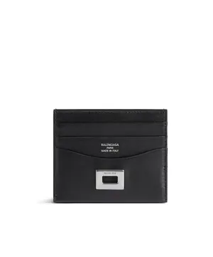 Balenciaga Rodeo Logo Printed Card Holder - Black