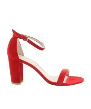 STUART WEITZMAN Suede High-heeled Sandals - Red