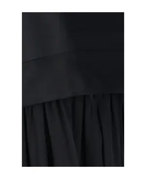 Saint Laurent Sleeveless Crepe Muslin Mini Dress