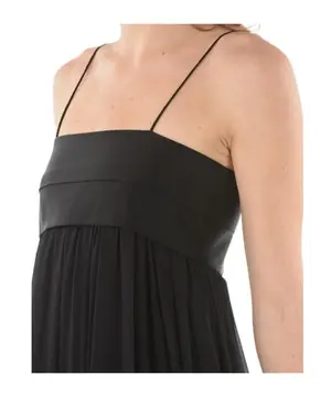 Saint Laurent Sleeveless Crepe Muslin Mini Dress