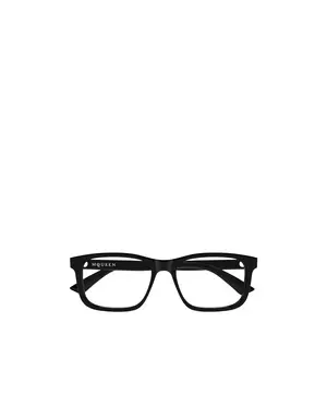 Alexander McQueen Rectangular Frame Eyeglasses - Black