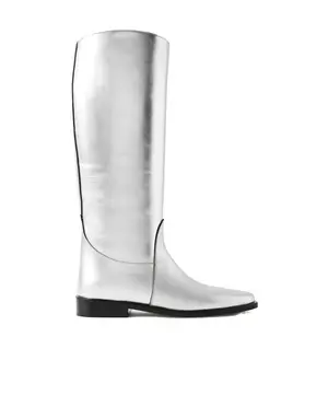 Silver Designer Boots For Women