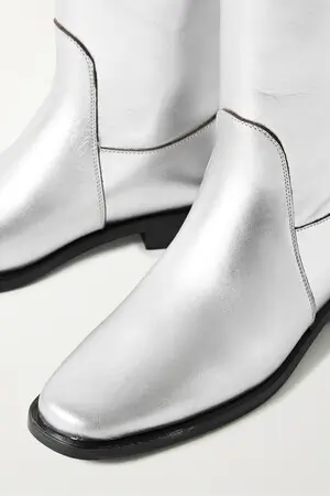 Khaite Wooster Metallic Boots
