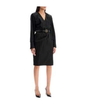 Saint Laurent Belted Wrap Dress