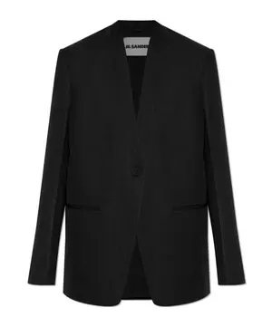 JIL SANDER No-lapel Single-breasted Blazer