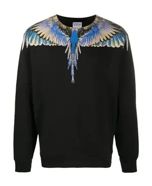 MARCELO BURLON COUNTY OF MILAN Wings Printed Sweatshirt - Blue
