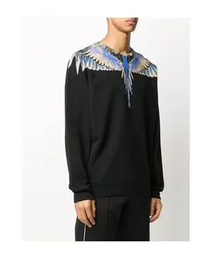 MARCELO BURLON COUNTY OF MILAN Wings Printed Sweatshirt - Blue