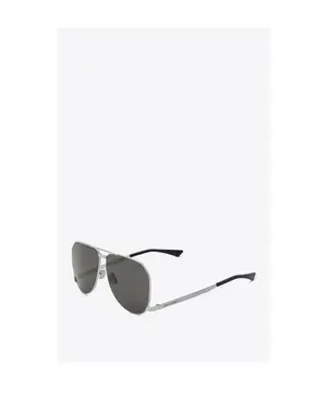 Saint Laurent Sl 690 Dust Aviator Sunglasses - Gray