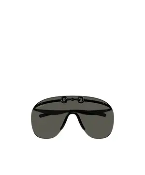 Gucci Mask Frame Logo Detail Sunglasses - Black