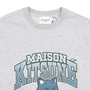Maison Kitsuné Long-sleeved Sweater With Graphic Detail