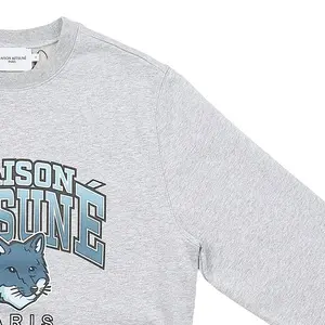 Maison Kitsuné Long-sleeved Sweater With Graphic Detail