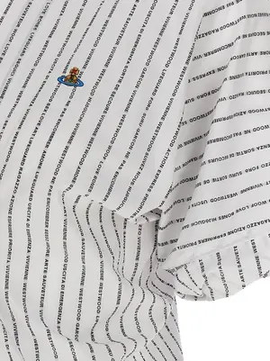 VIVIENNE WESTWOOD Natalia Orb Embroidered Striped Midi Dress