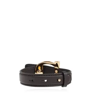 FERRAGAMO Gancini Buckle Bracelet - Black