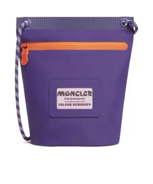 Moncler Amoeba Pouch With Rope Shoulder Straps - Purple