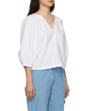 Staud Dill Button-up Shirt - White