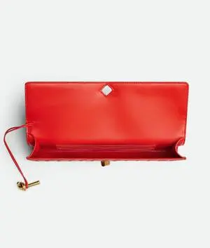 Bottega Veneta Andiamo Clutch With Flap And Braided Design