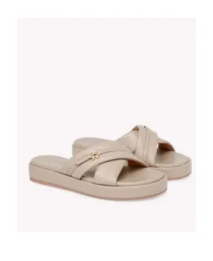 GIANVITO ROSSI Flat Sandals With Logo Detail